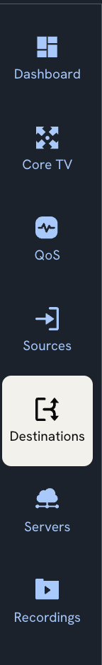 How to add a channel/destination on Core