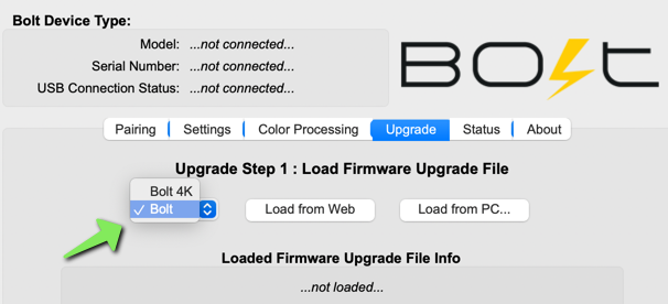 Where can I obtain the Bolt Manager application for my older Bolt?