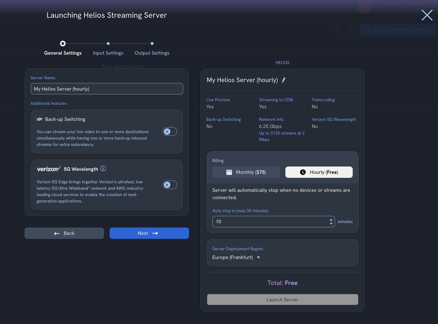 New Server Launch Tutorial (on Core 3.0 plans)