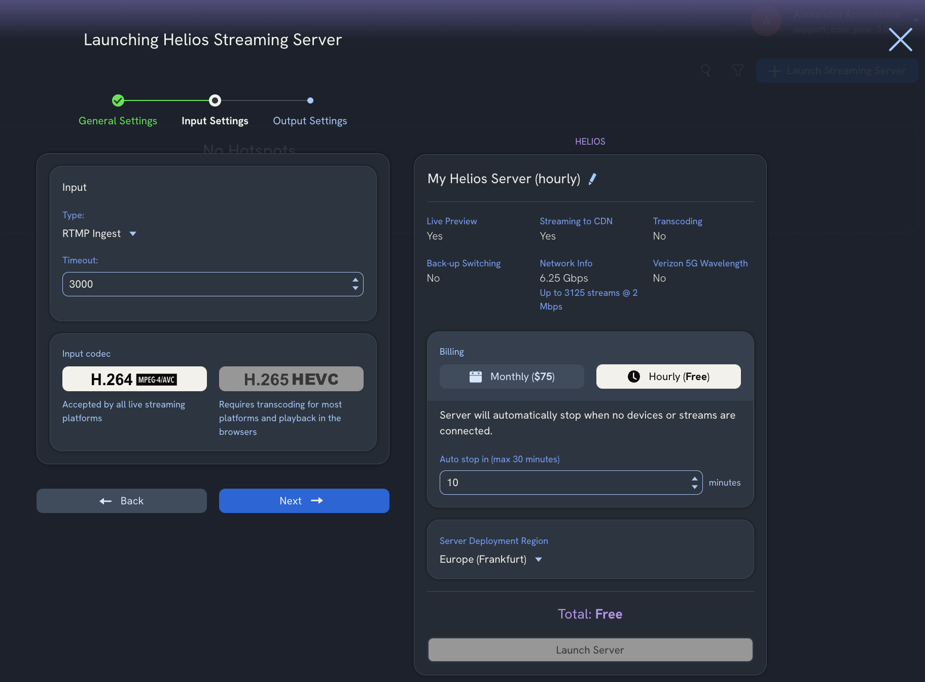 New Server Launch Tutorial (on Core 3.0 plans)