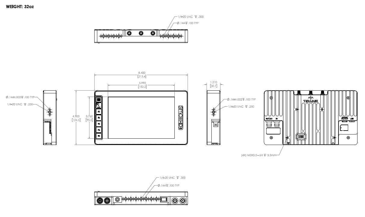 703 Bolt Outer Dimensions