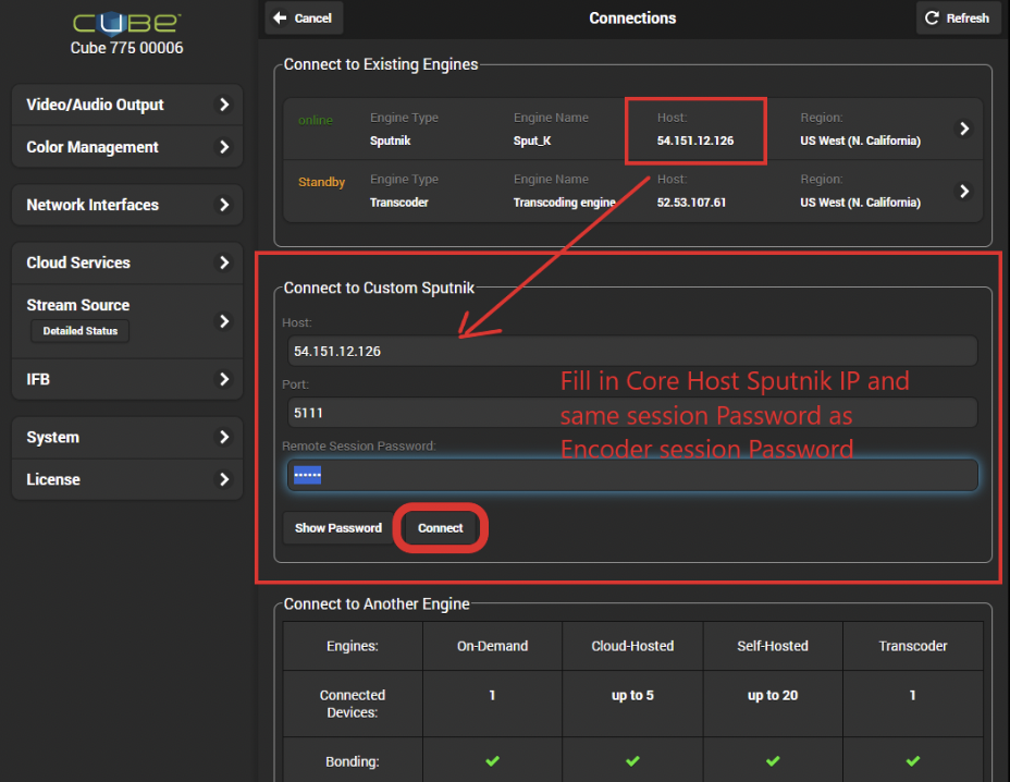 How to set up IFB on Core?