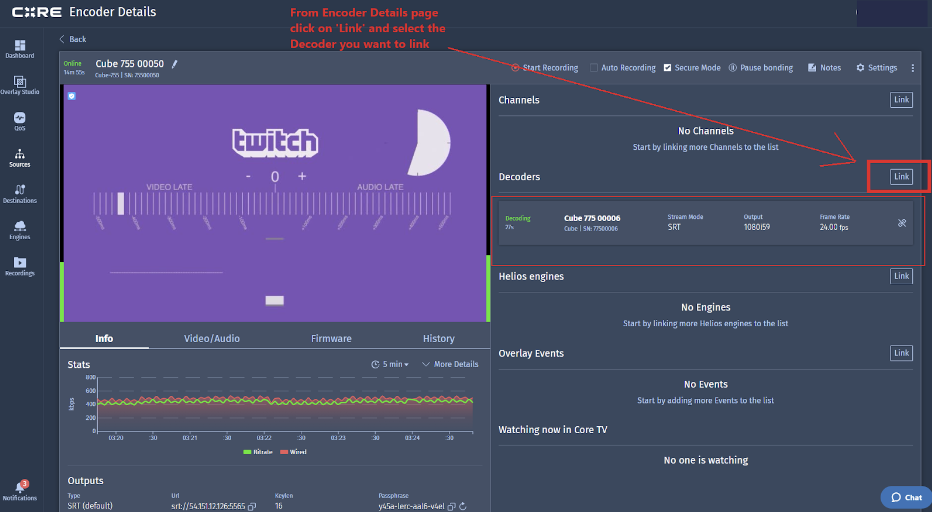 How to set up IFB on Core?