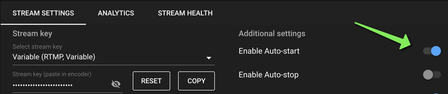 When attempting to stream to YouTube my event fails to automatically ...
