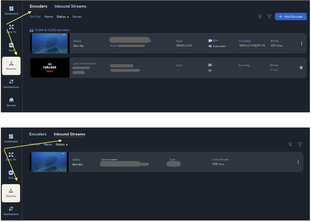 Connecting VidiU X to Core