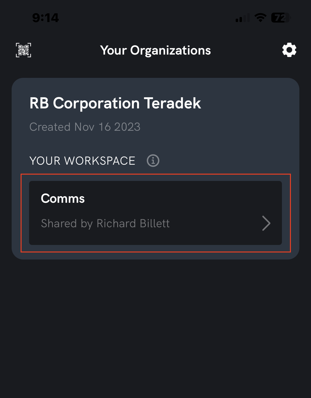 Core Share: Sharing a Workspace from Core