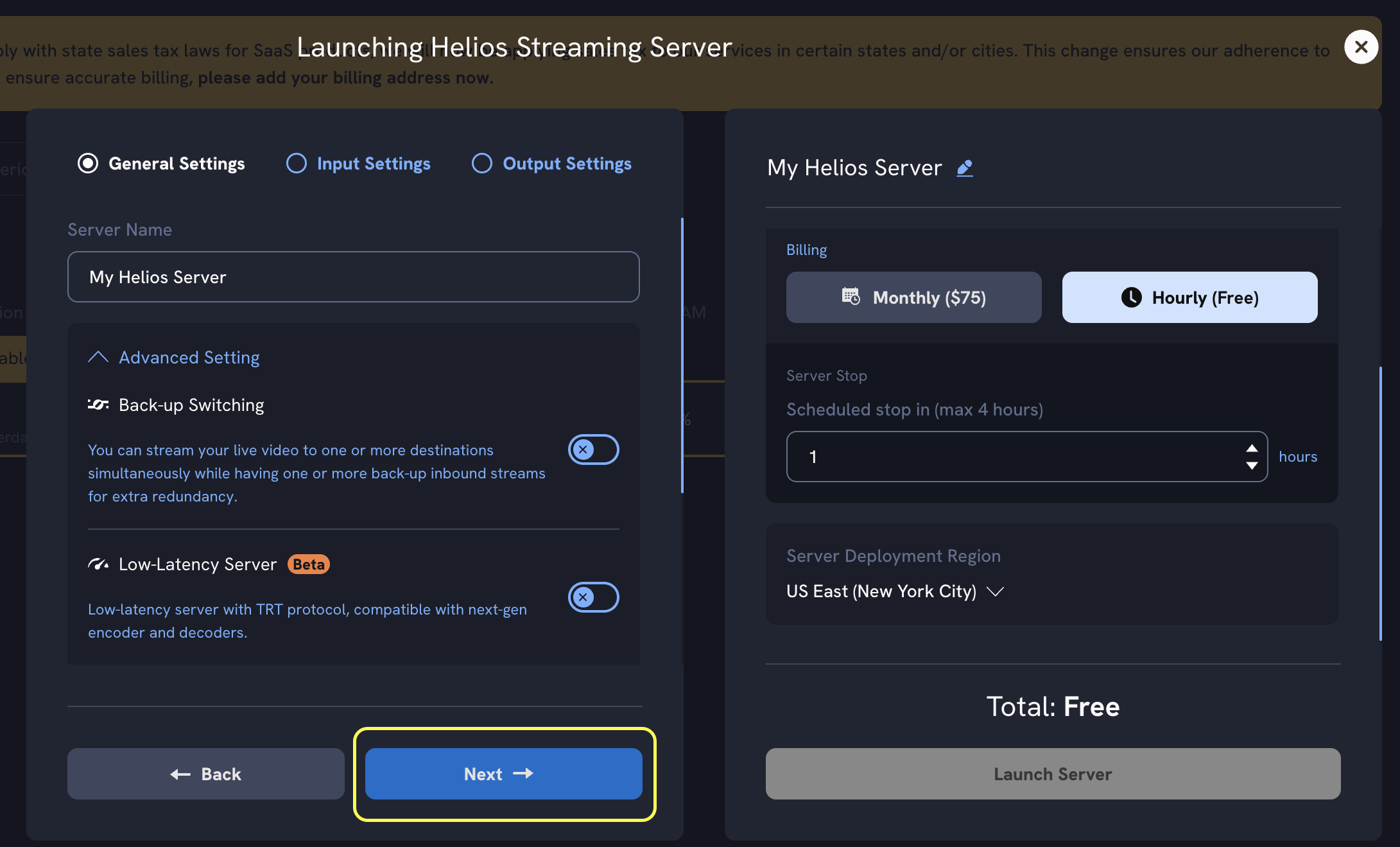 Server Launch Tutorial